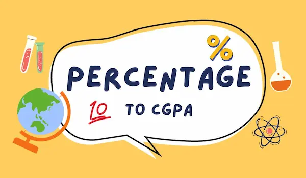 Percentage to CGPA Calculator - Best % to CGPA Converter
